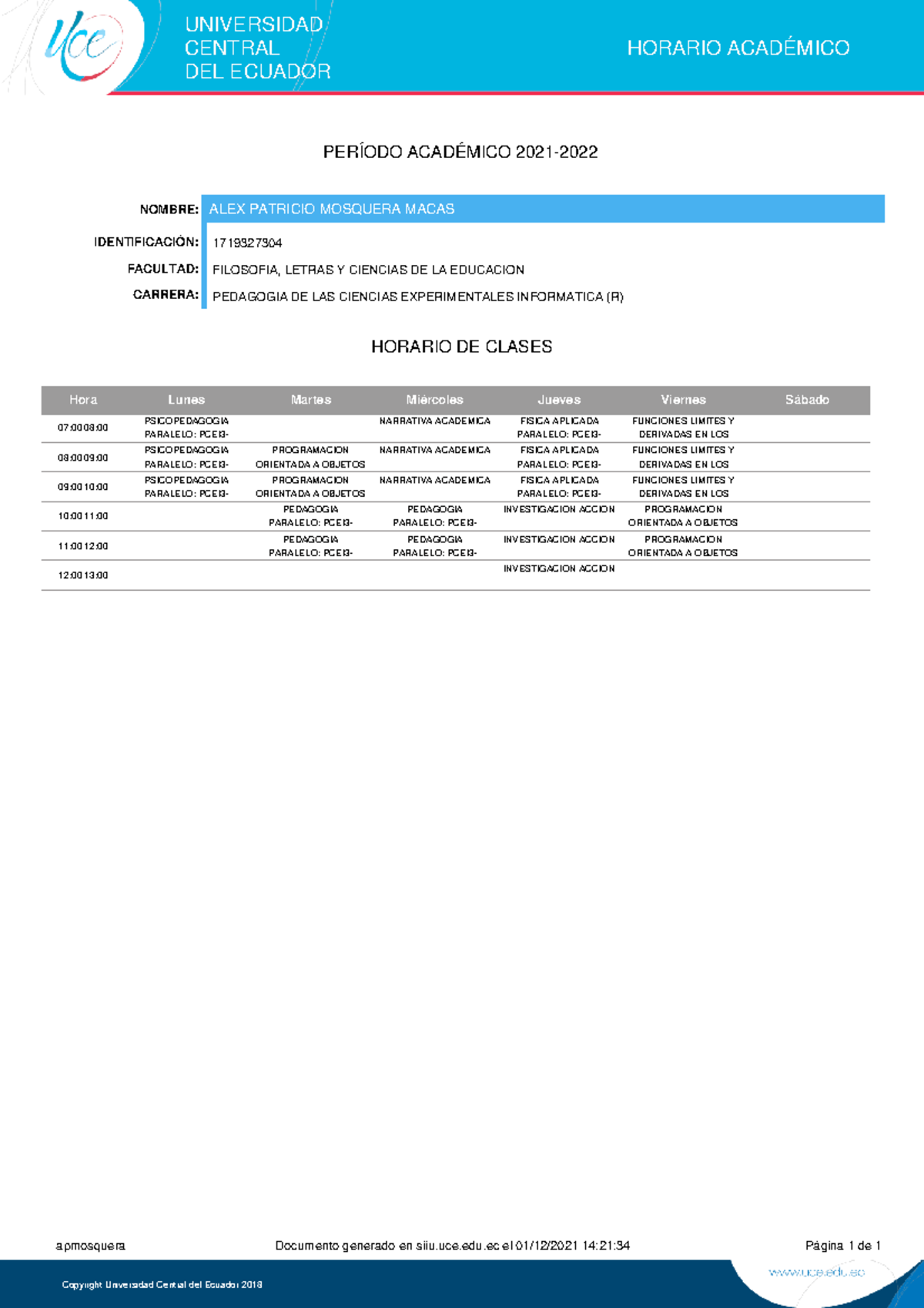 Horario Académicodaedeadaedaede deeeeeeeeeeee deeeeeeeeeeeeeeee d ded ...
