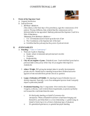 Standing Problem - To determine whether the Plaintiff has standing, the ...