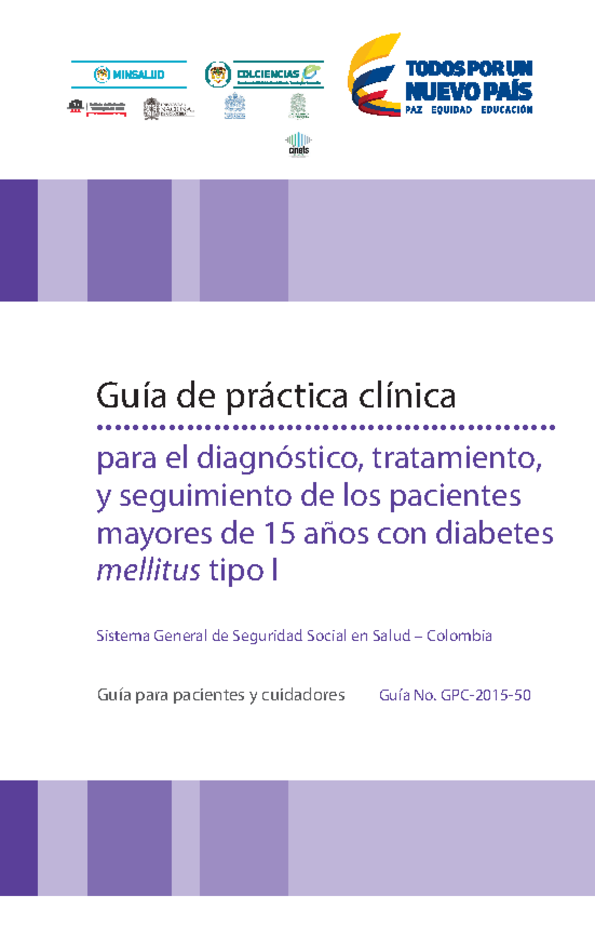 Guia Diabetes Pacientes Tipo 1 Guía De Práctica Clínica Para El
