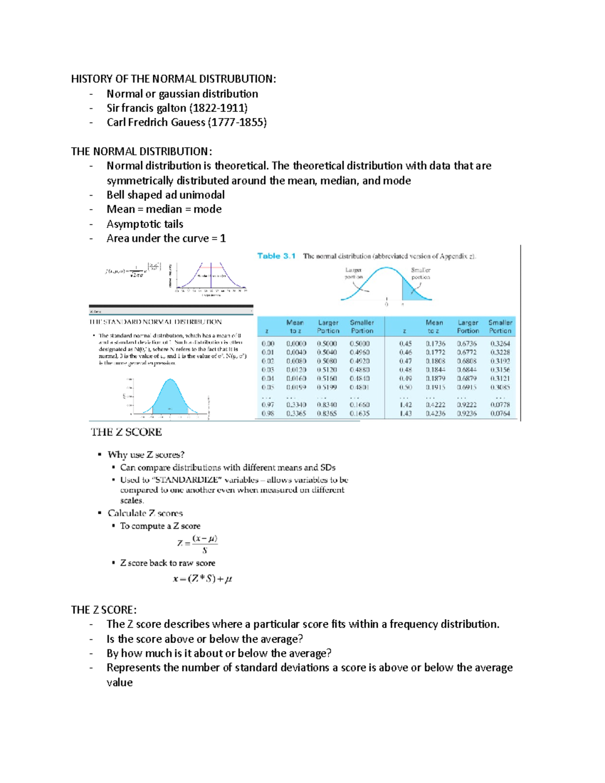 History OF THE Normal Distrubution - HISTORY OF THE NORMAL DISTRUBUTION ...