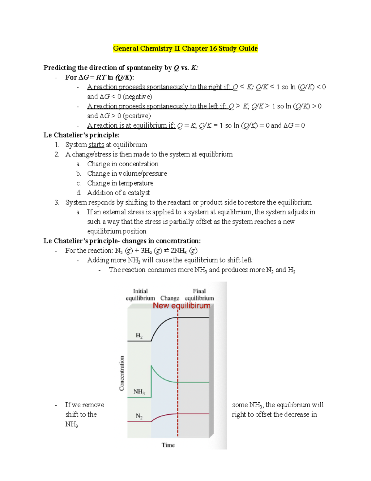 General Chemistry II Chapter 16 Study Guide Pt17 - General Chemistry II ...