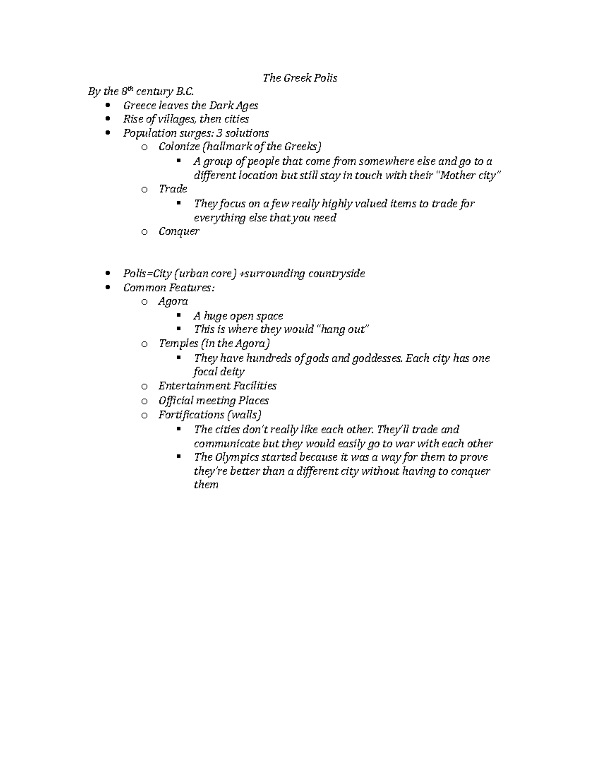 section 1 part 11 - The Greek Polis By the 8th century B. Greece leaves ...