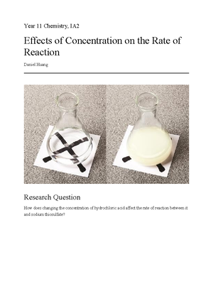 Chem U1 Yr11 FIA1 Prep Answers - ANSWERS to CHEMISTRY Year 11 Data Test ...