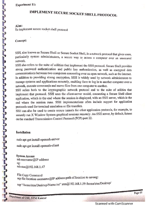 Network lab Manual - Experiment No: NETWORK CONFIGURATION FILES AND NETWORKING COMMANDS NETWORK ...