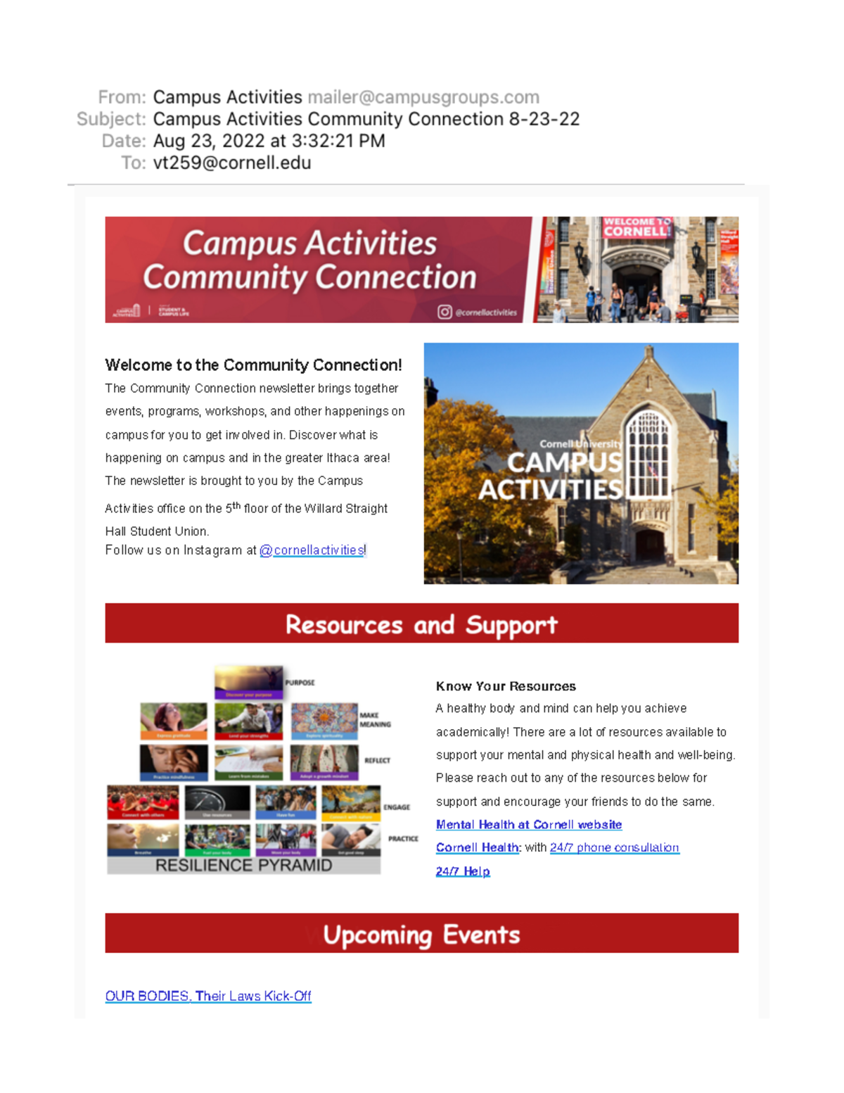 Campus Activities Community Connection 8-23-22 - Welcome to the ...