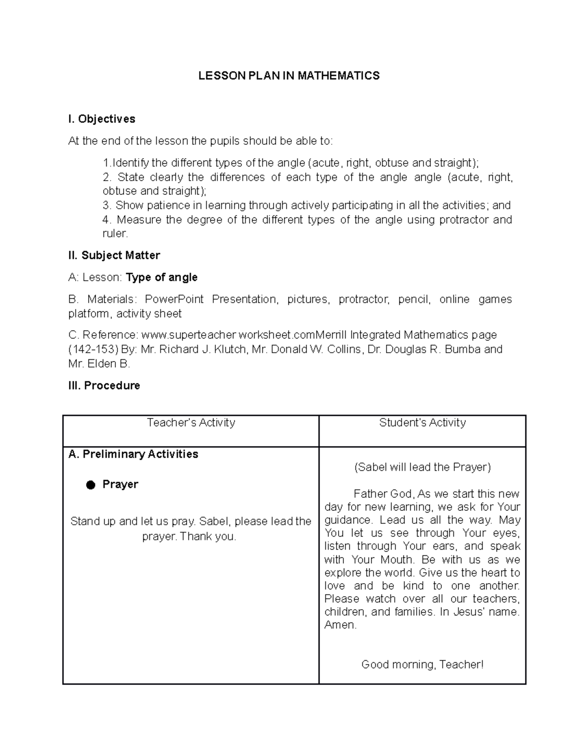 Lesson-PLAN-IN- type of angle - LESSON PLAN IN MATHEMATICS I ...