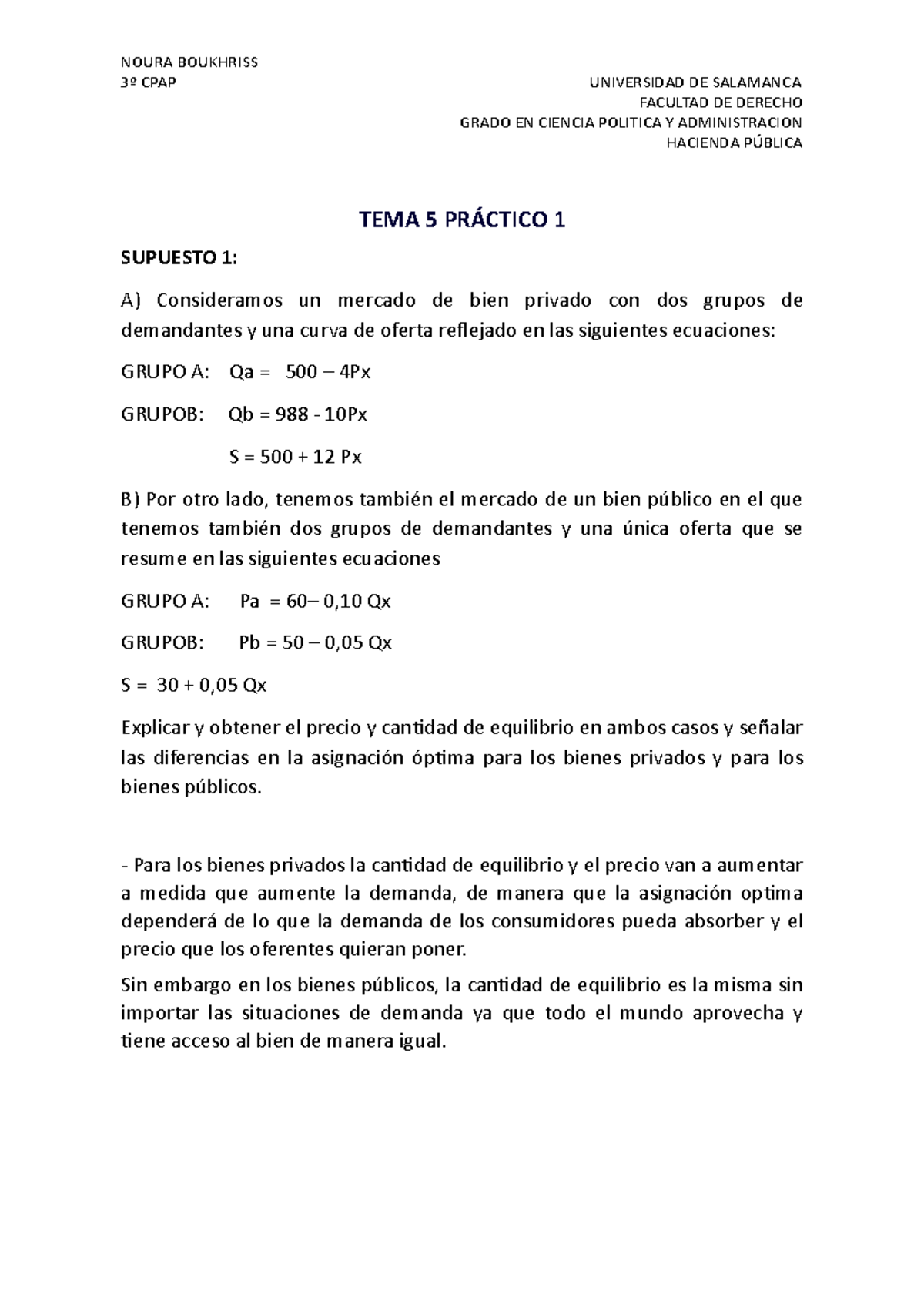 TEMA 5 Ejercicio 1 PDF - uyfkucjc - 3º CPAP UNIVERSIDAD DE SALAMANCA FACULTAD DE DERECHO GRADO ...