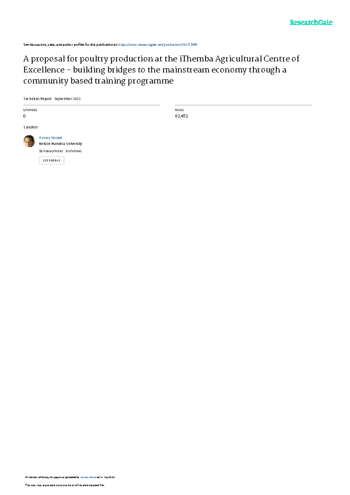 Africa Foundation-Chicken Co-op Proposal 15092011 - See discussions ...