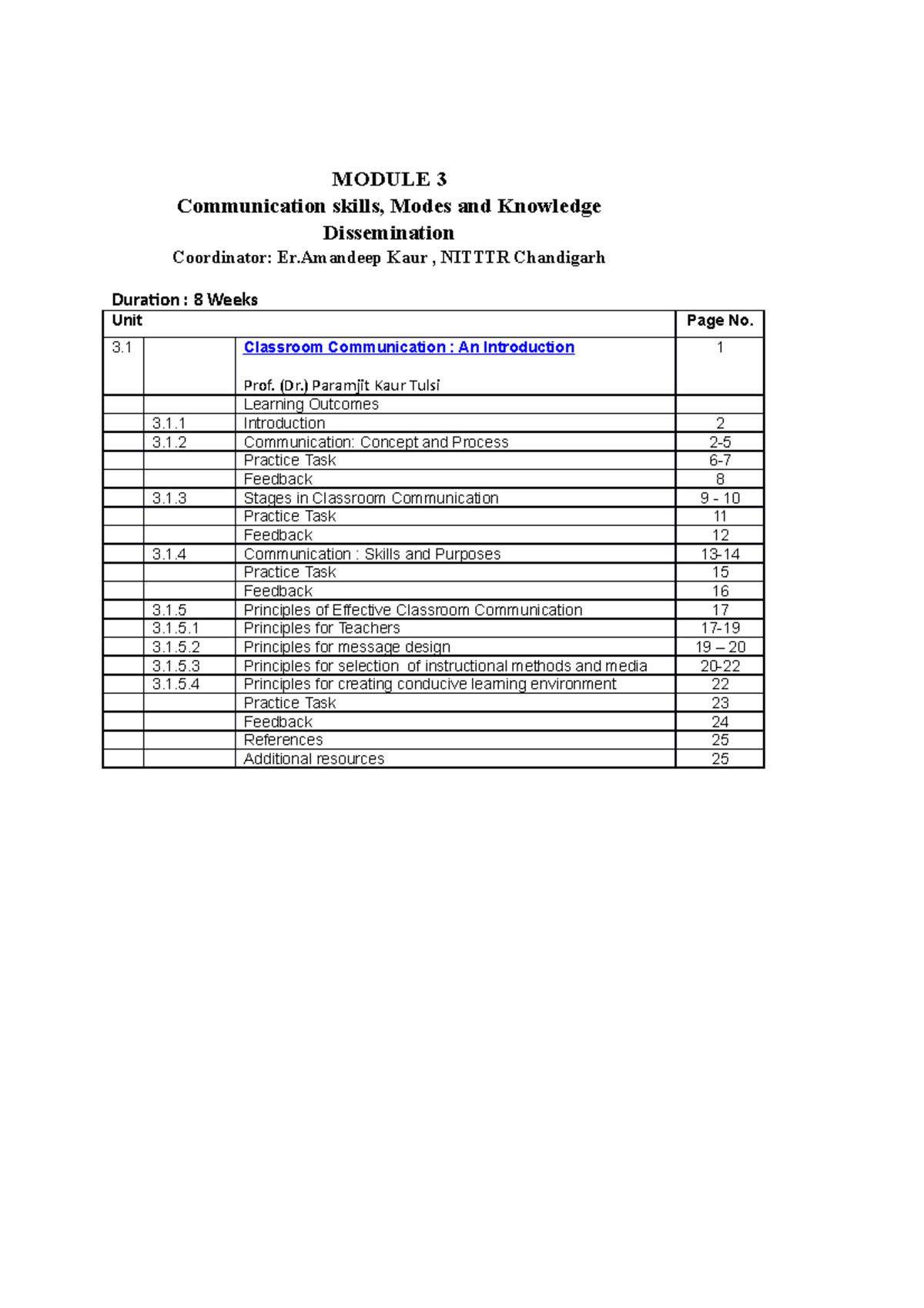 Module #3 UNIT WISE econtentupload - MODULE 3 Communication skills ...