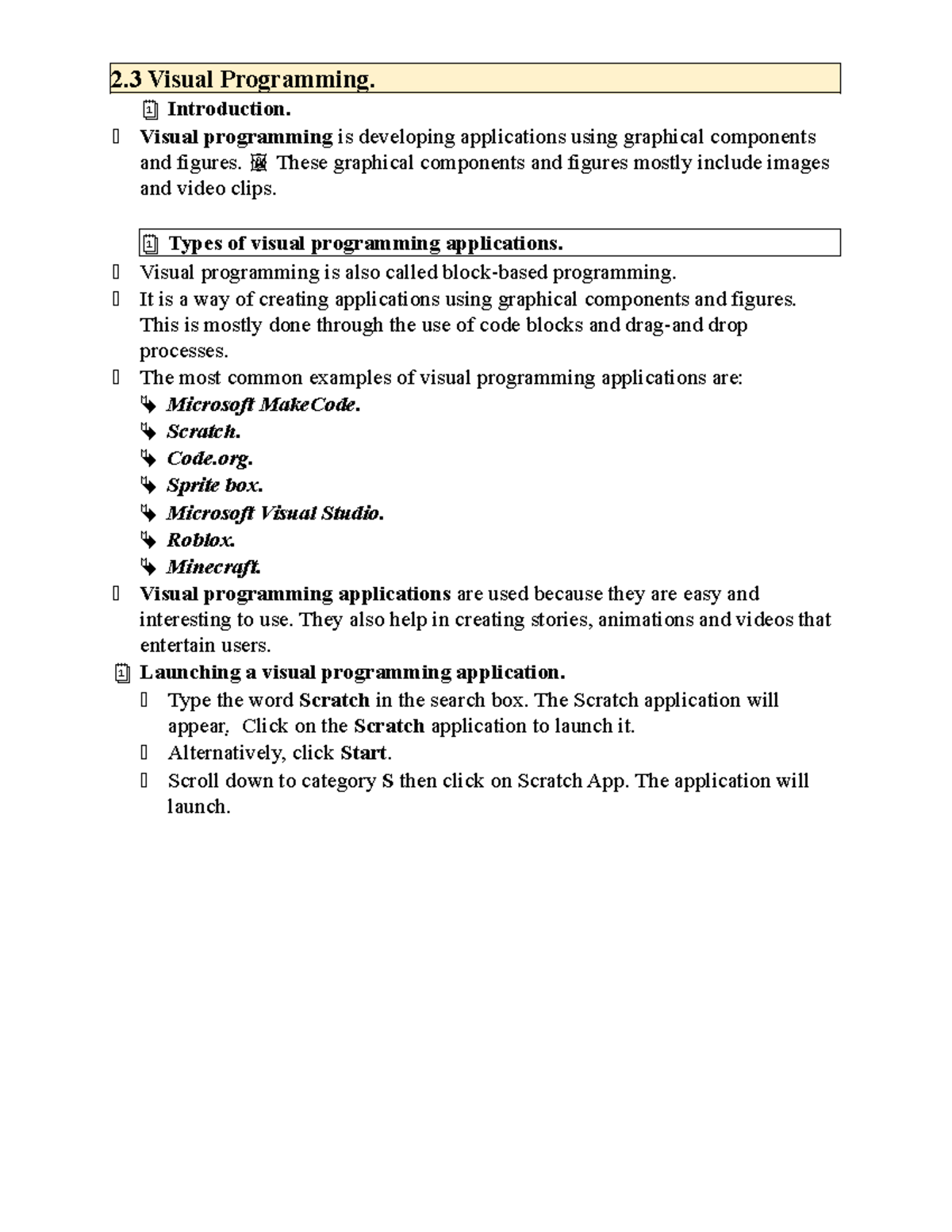 Visual Programming Notes 2 Visual Programming Introduction Visual Programming Is Developing