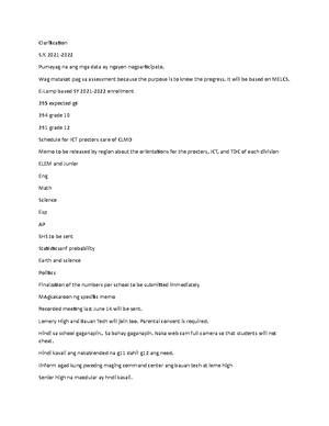 Doc2 - LECTURE - Bachelor of Secondary Education Major in English - Studocu