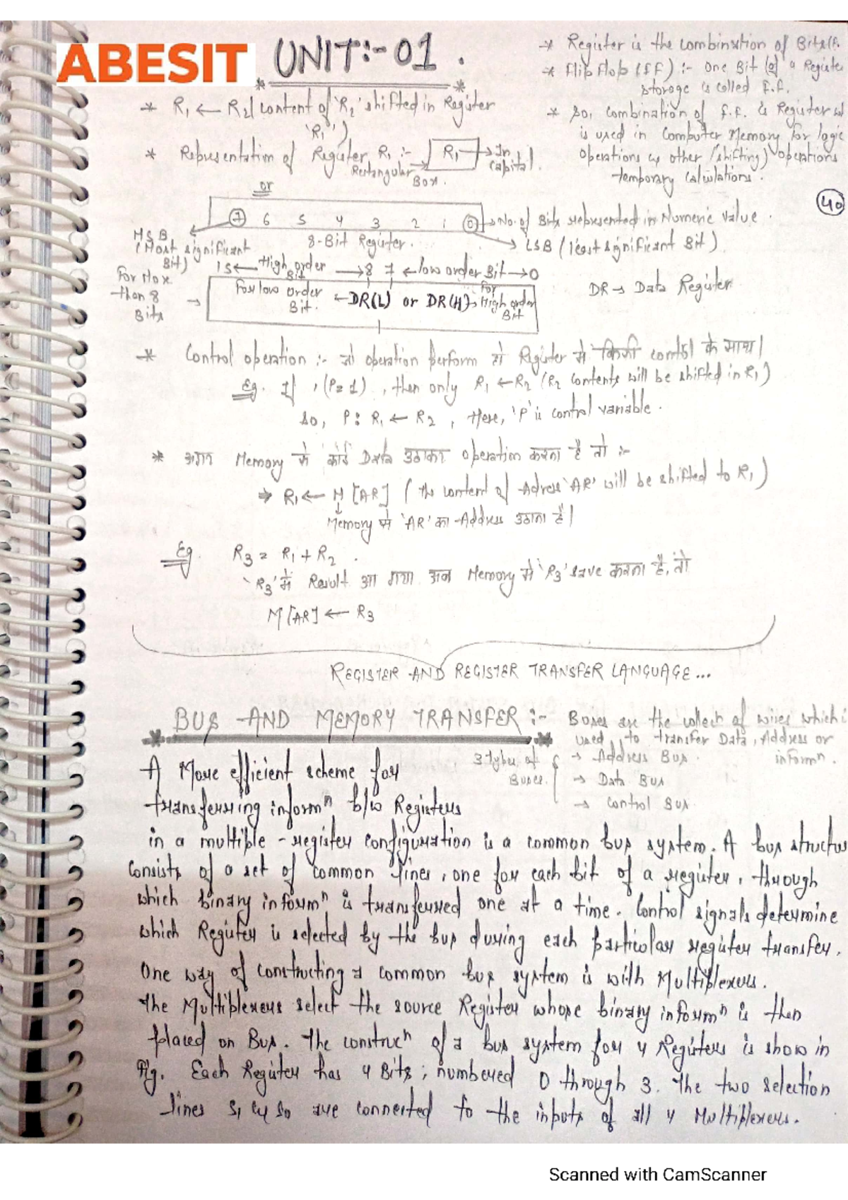 COA Unit 1 - read the notes - B.tech - Studocu