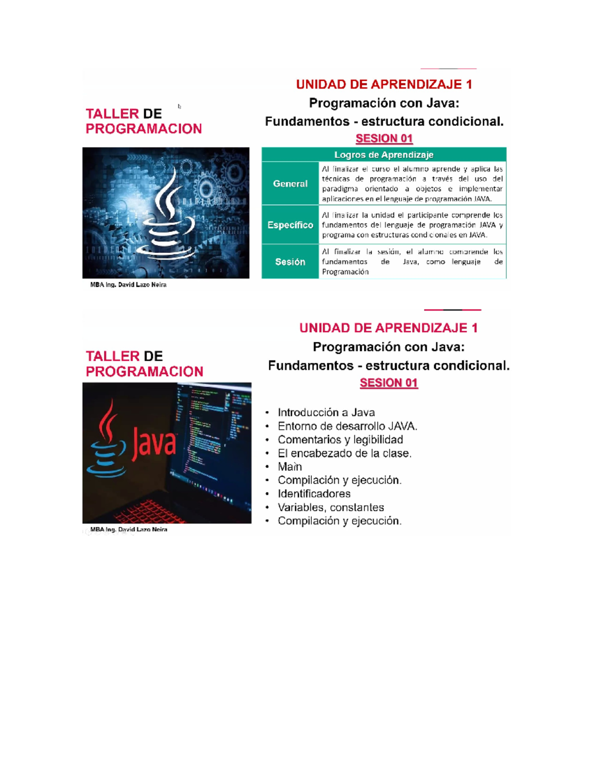Clase 01 de Programacion - Taller de programacion - Studocu