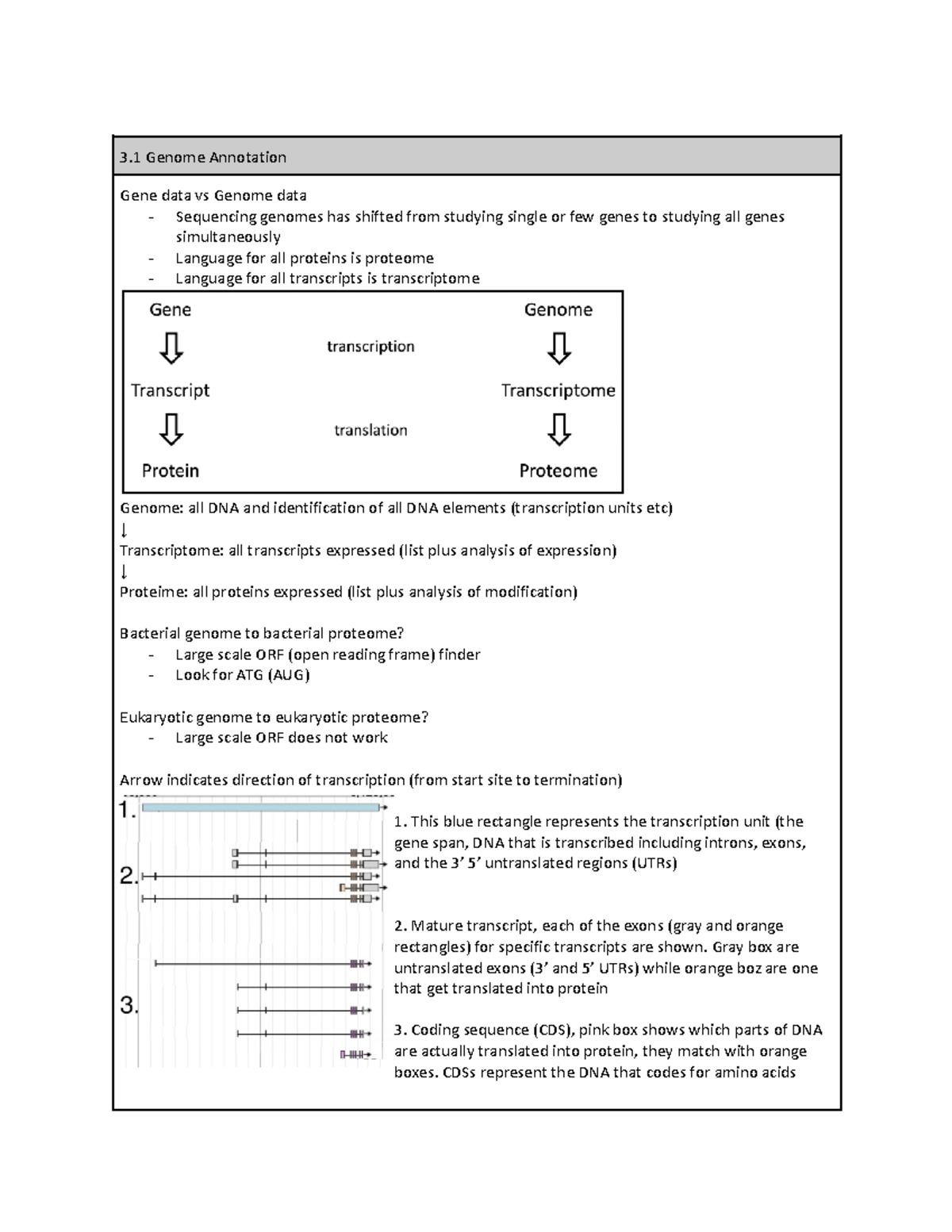 Week 3 Genome Annotation and Variation - 3 Genome Annotation Gene data ...