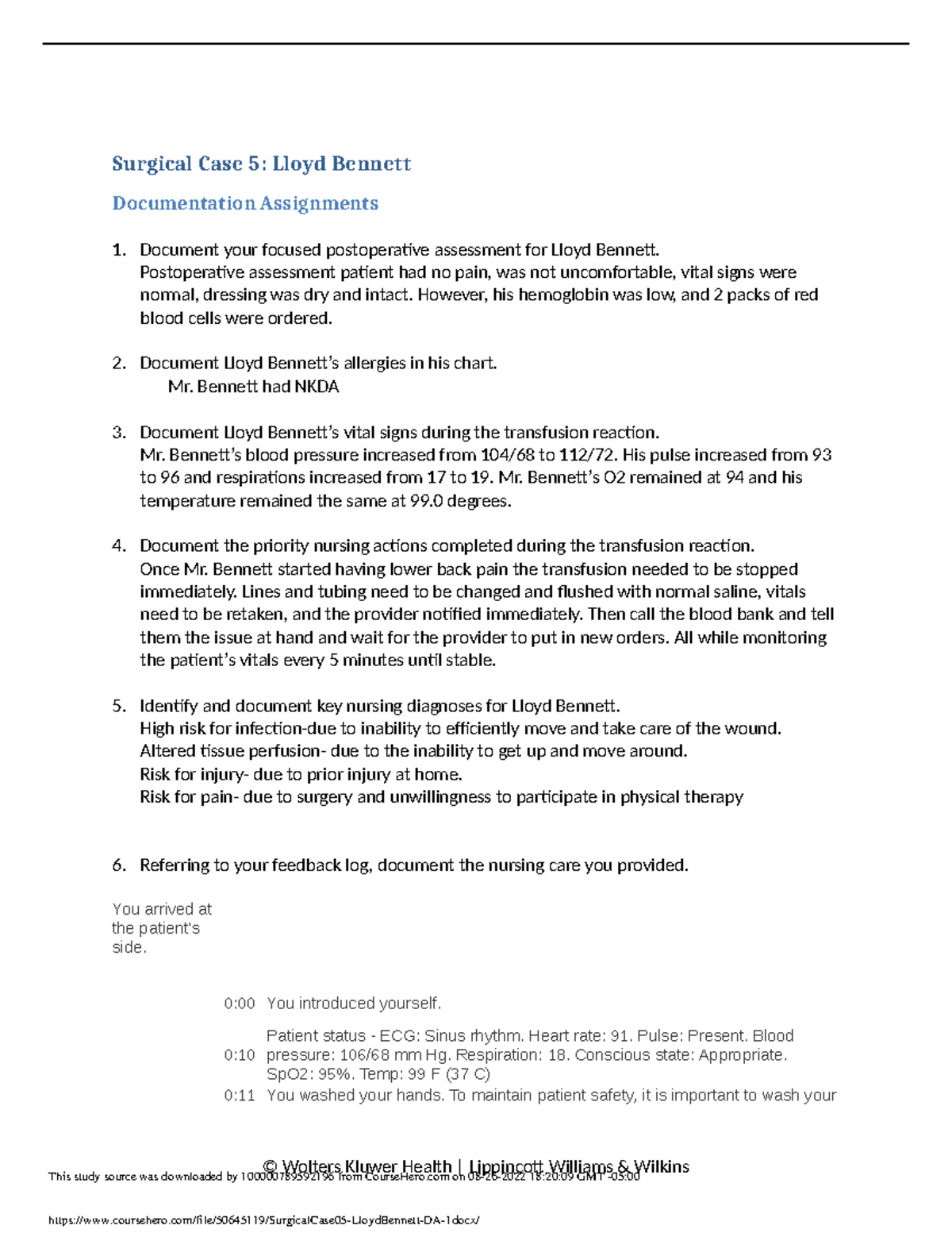 Surgical Case 05 Lloyd Bennett DA 1 - Surgical Case 5: Lloyd Bennett ...