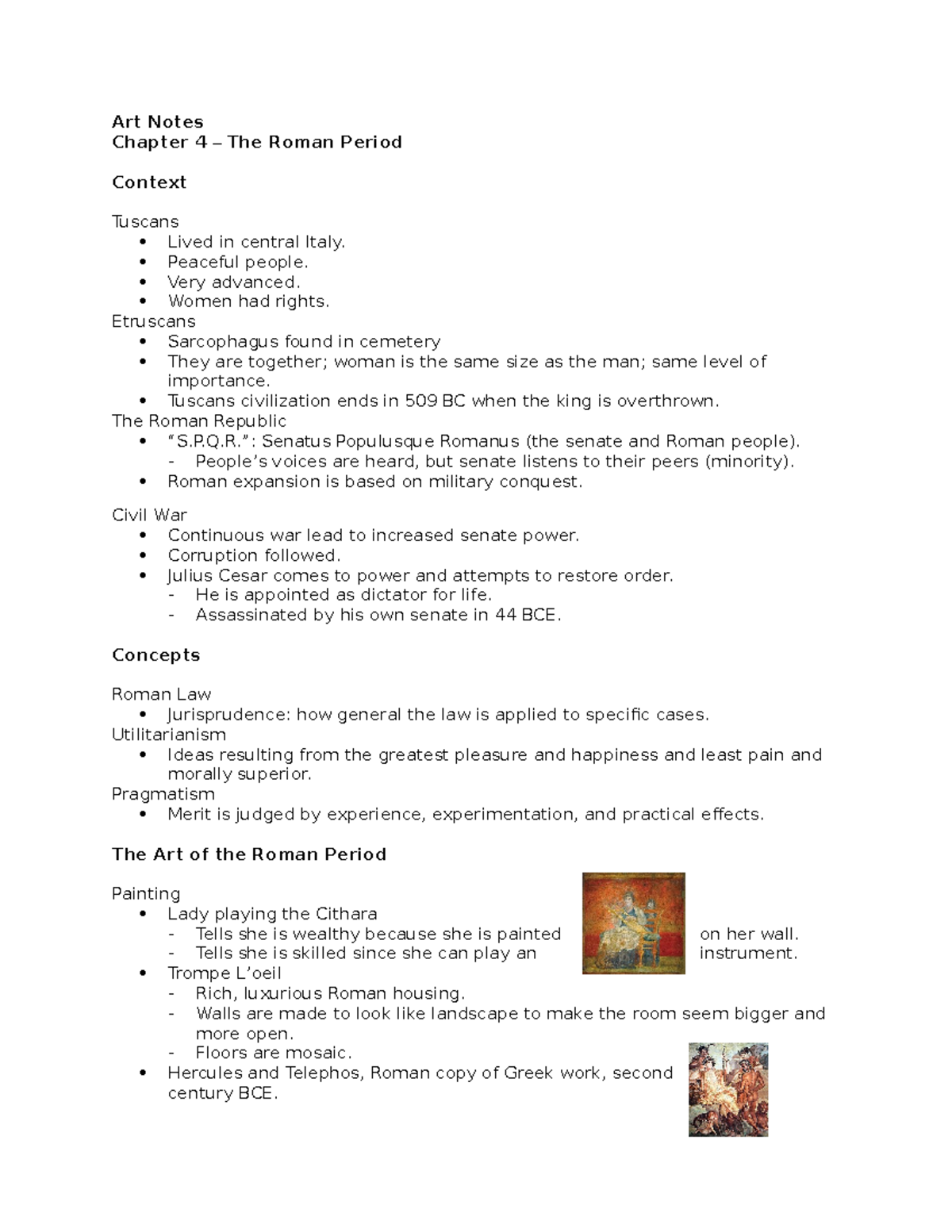 Chapter 4 The Roman Period - Art Notes Chapter 4 The Roman Period ...