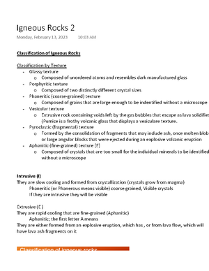 Chapter 1 notes - Geology is a science that seeks to expand our ...