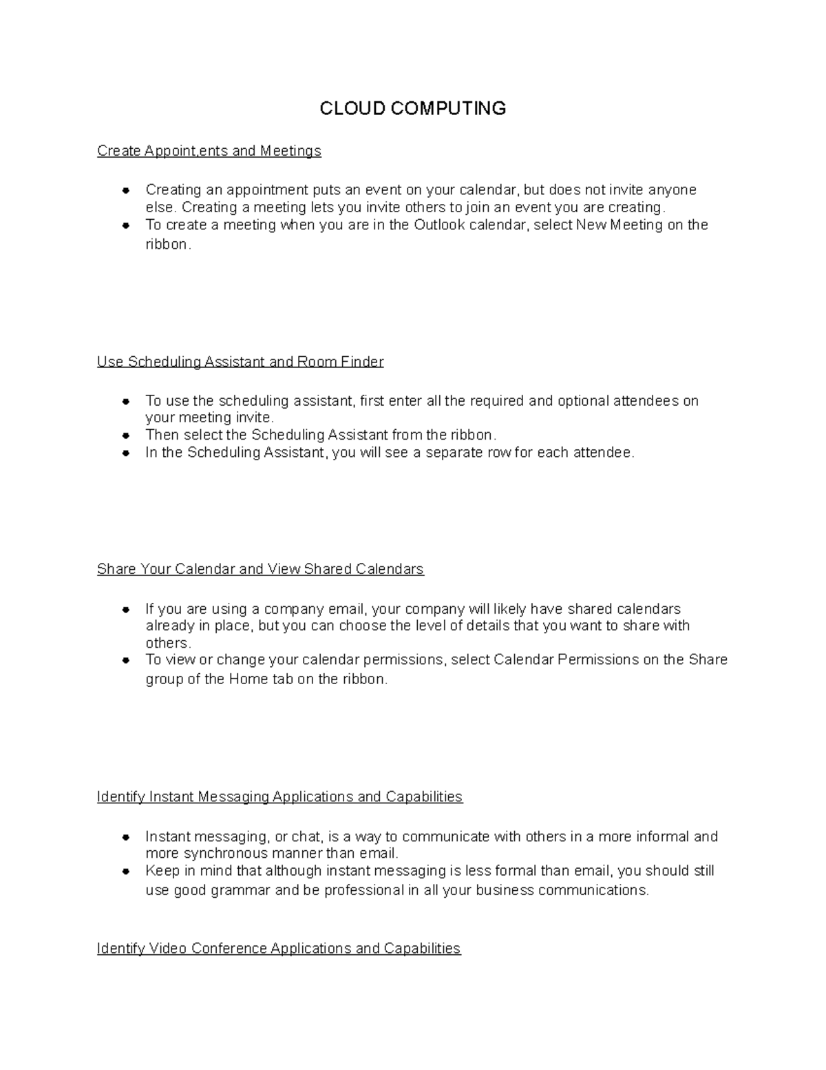 Computer Applications Notes 7 Cloud Computing Part 2 - CLOUD COMPUTING ...