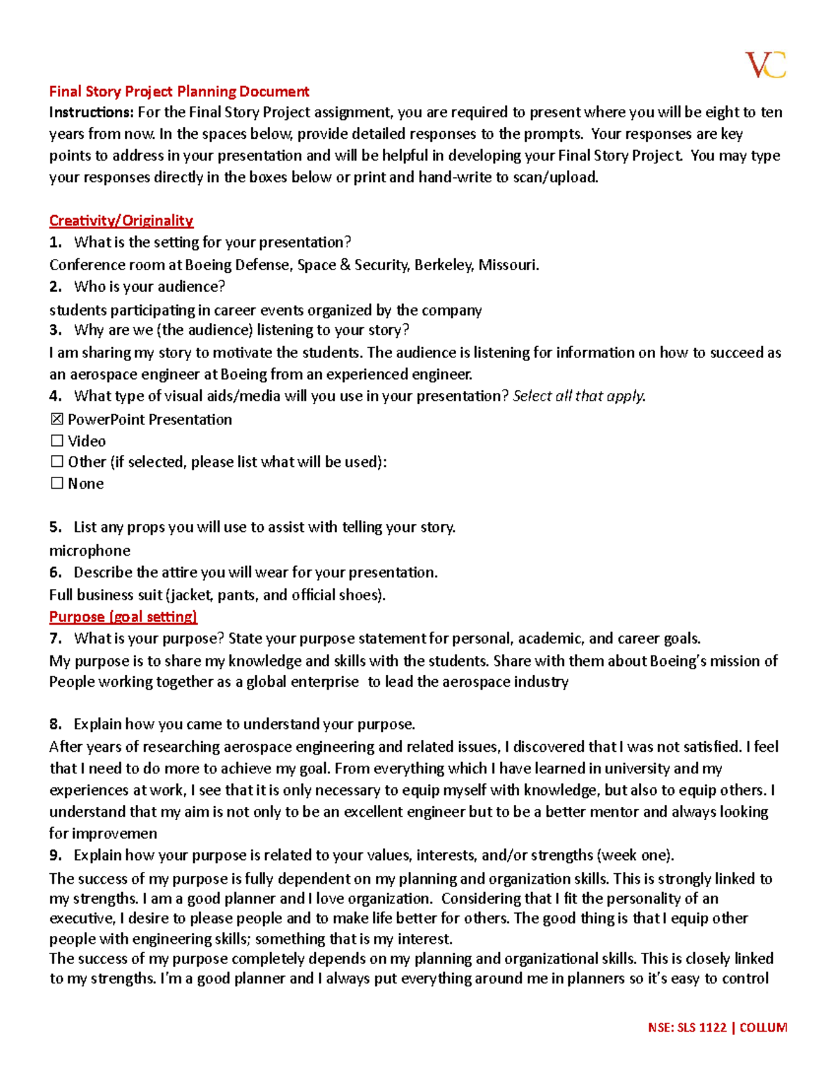 FSP-Planning - FSP-Planning - Final Story Project Planning Document ...