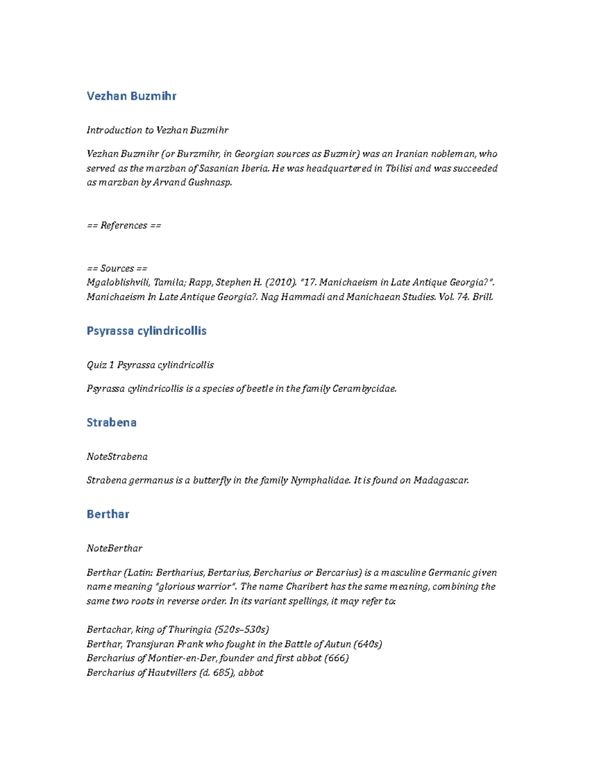 PSY167 Notes Vezhan Buzmihr - Copy - Vezhan Buzmihr Introduction to ...