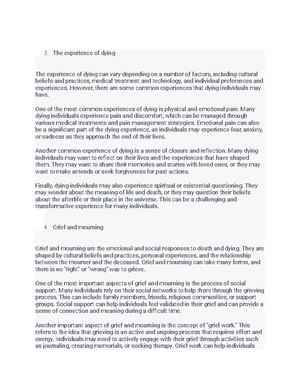 Sociology of Death and Dying 1-2 - The social construction of death and ...