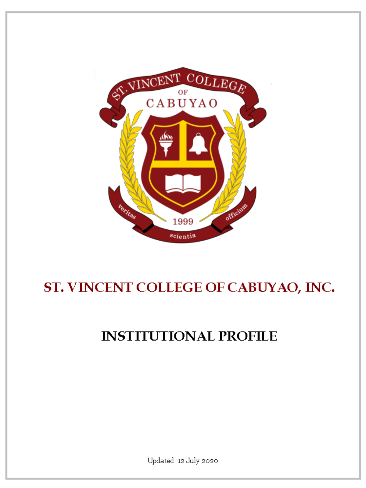SVCC Instituional Profile updated 12jul2020 - INSTITUTIONAL PROFILE ...