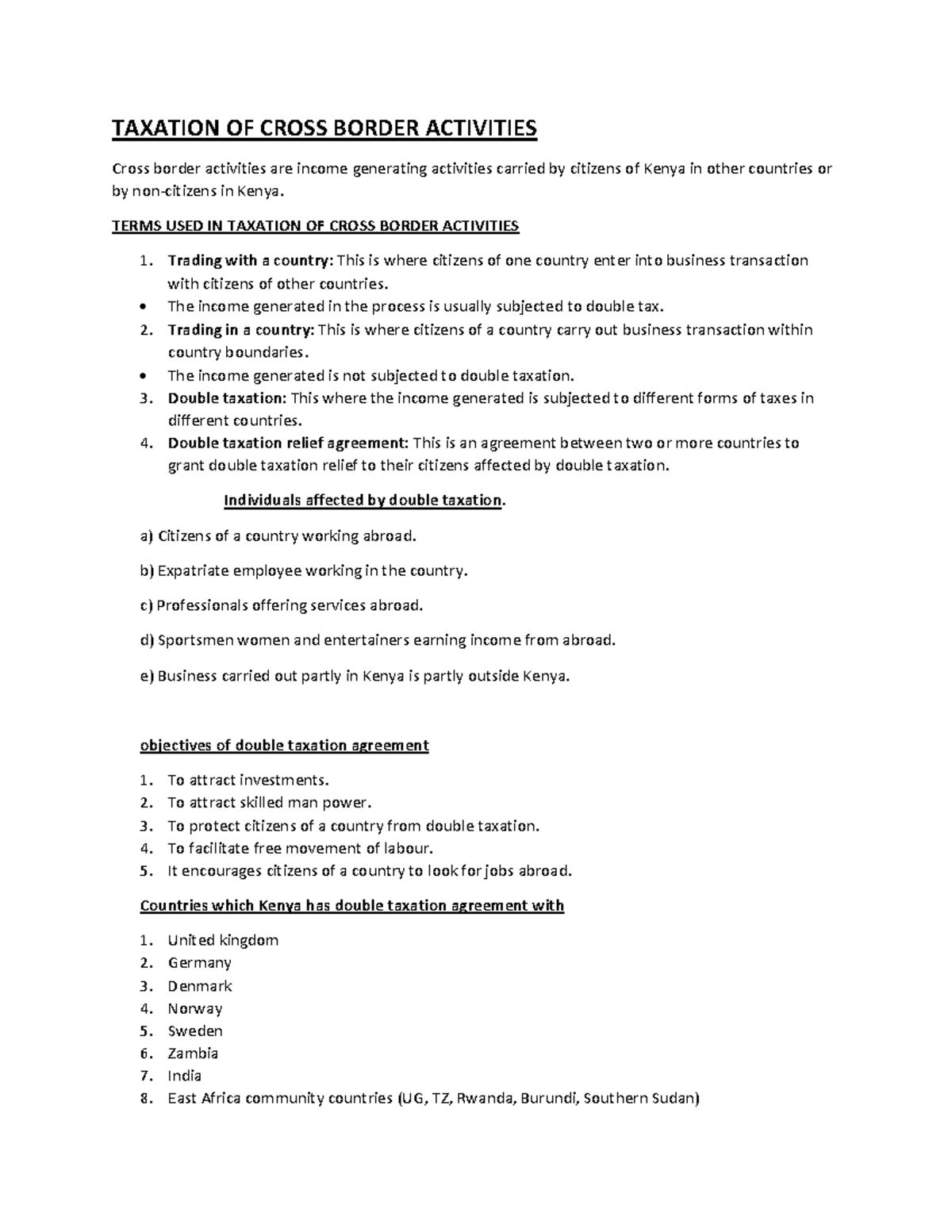 Taxation of cross border activities (PART ONE)(pdf) - Business ...