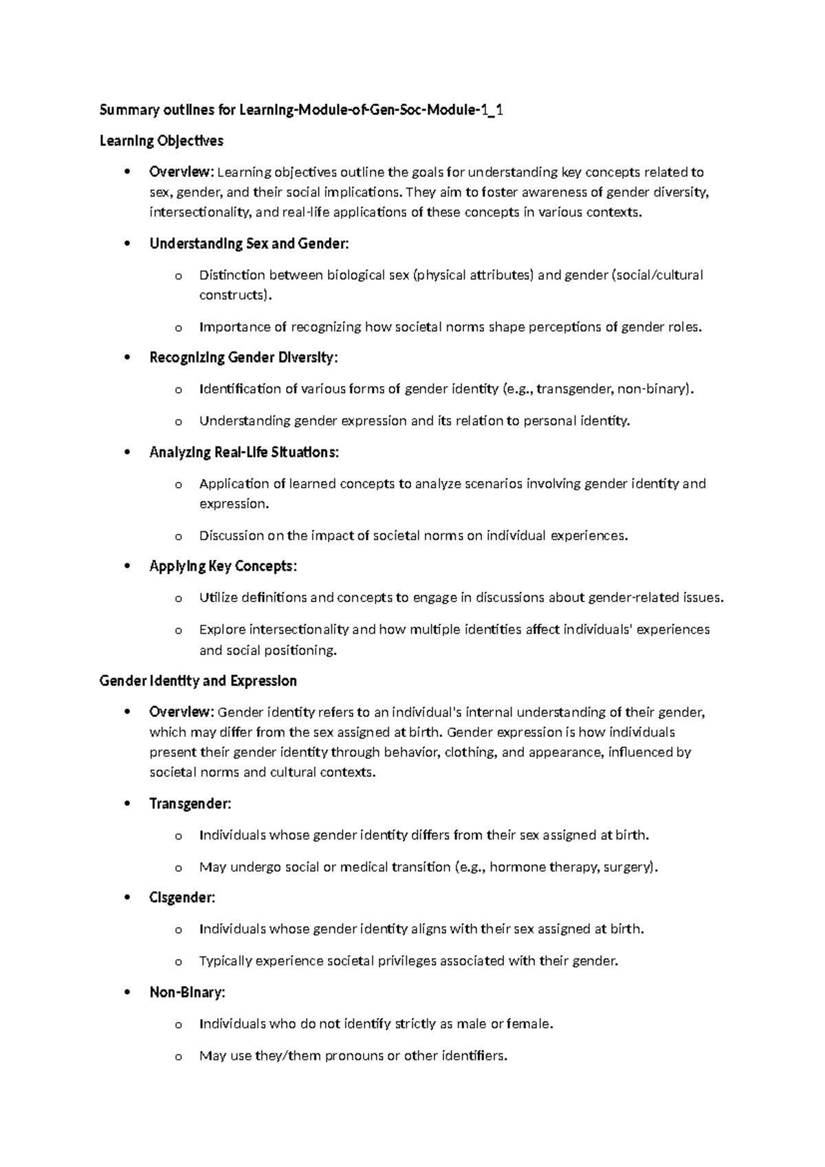 Gensoc Reviewer - Summary outlines for Learning-Module-of-Gen-Soc ...