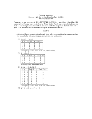 Hw8-solution - Homework 8 solutions - **** SOLUTIONS **** Computer ...