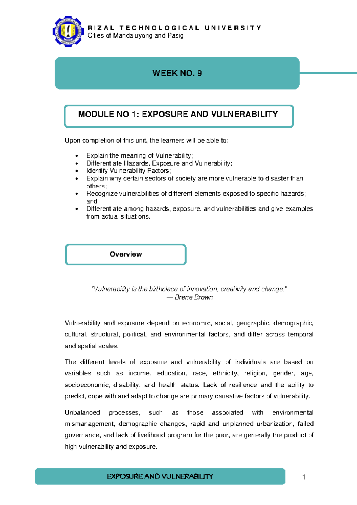 NSTP M7 - NSTP M7 - Cities of Mandaluyong and Pasig Upon completion of ...