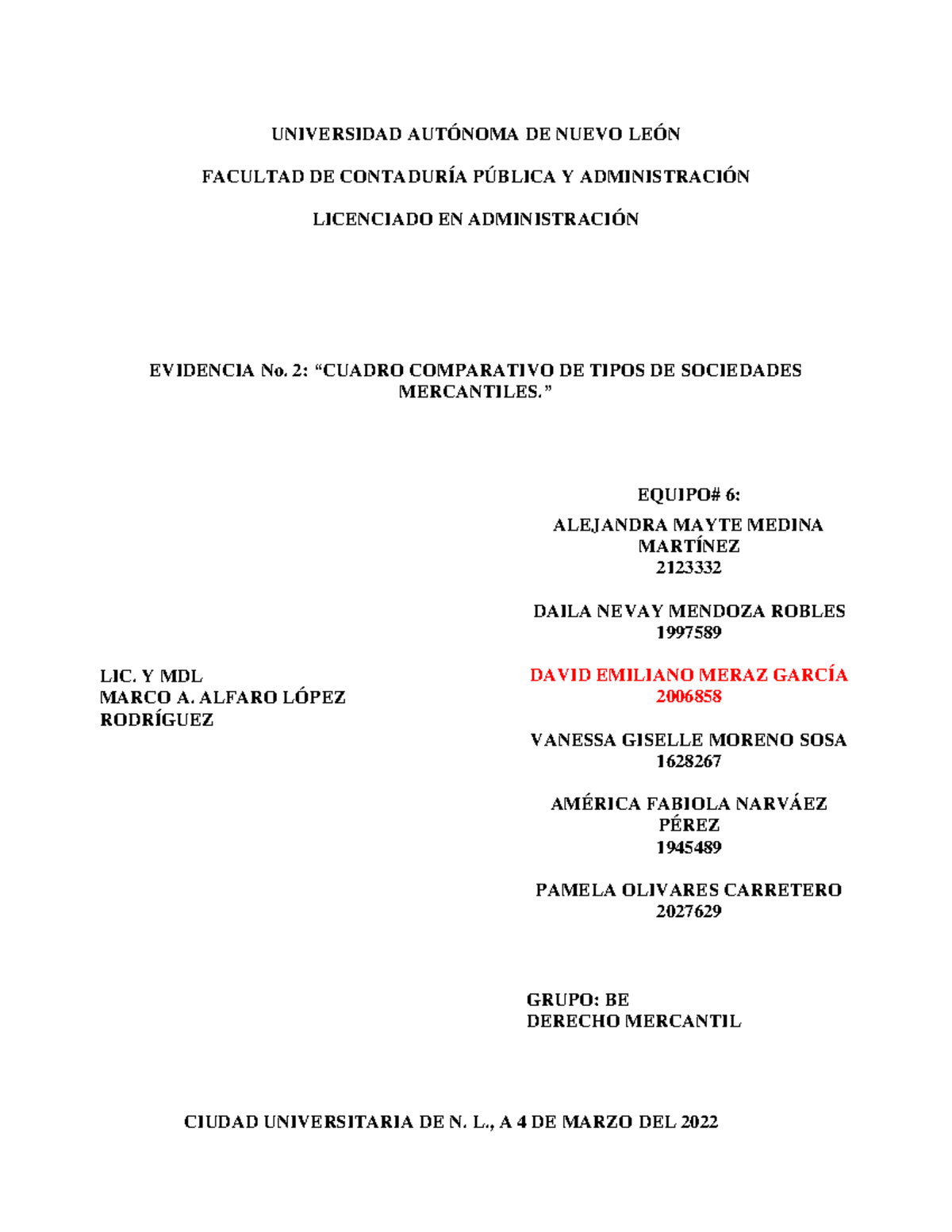 EV2 Cuadro E6 DMER (Respaldo PDF COMP) - Derecho de las nuevas tecnologías - UANL - Studocu