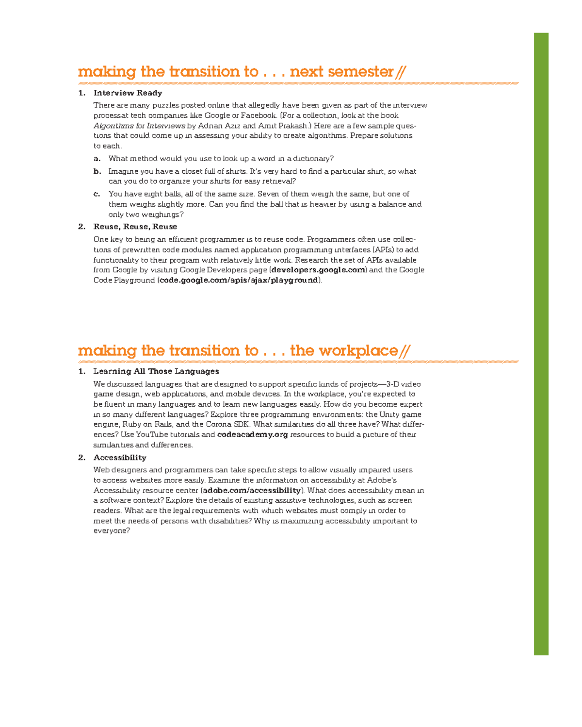 Making Trans SE C10 - Interview Ready There are many puzzles posted ...