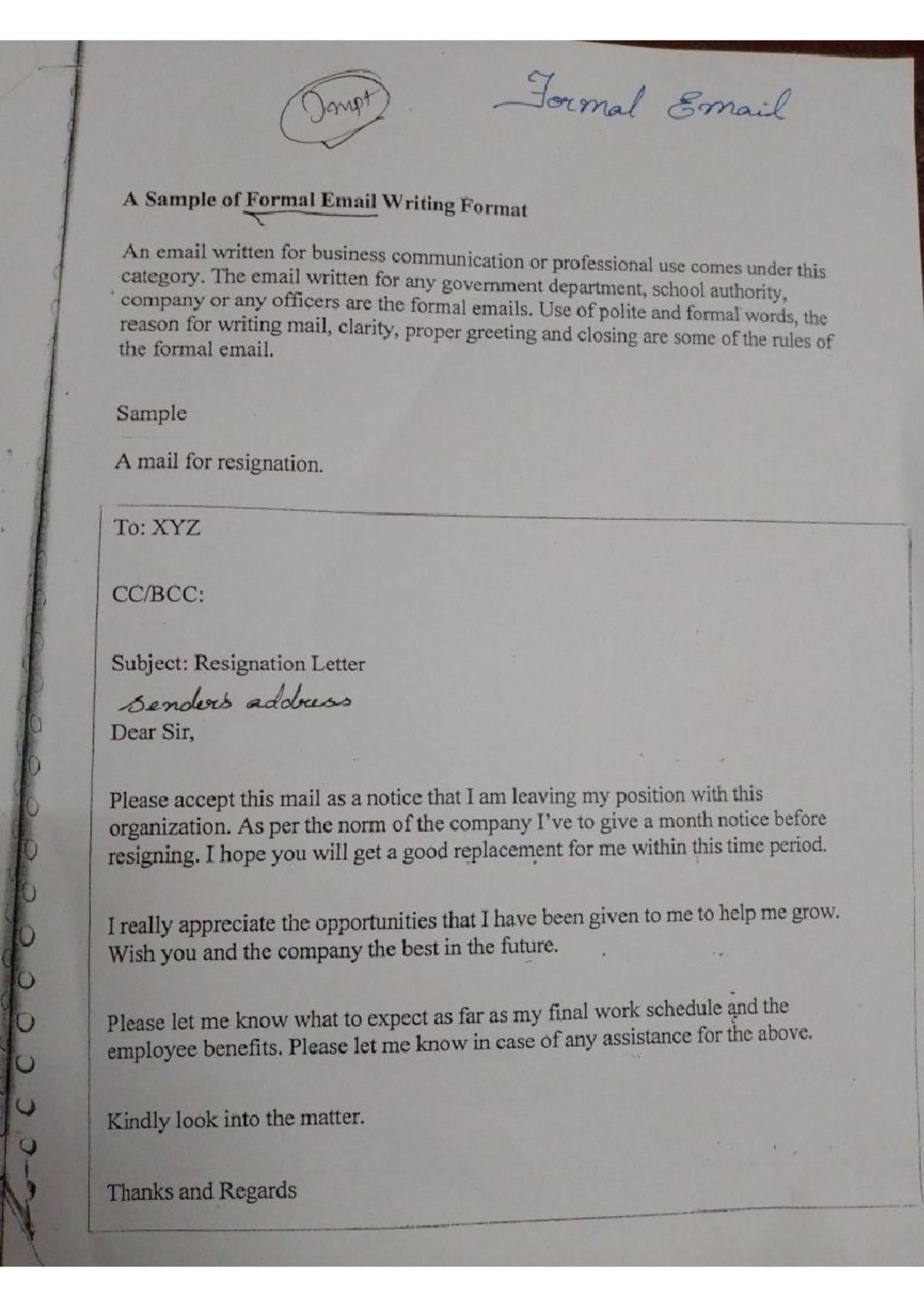 Formal And Informal Email Writing Format Finance And Taxition
