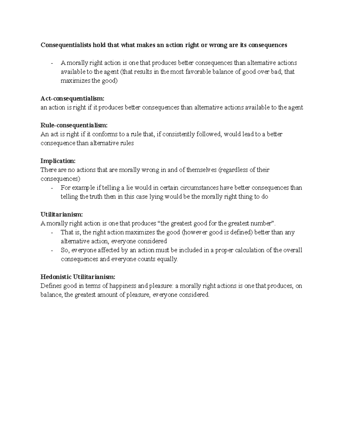 Consequentialism 2 24 22 Consequentialists Hold That What Makes An
