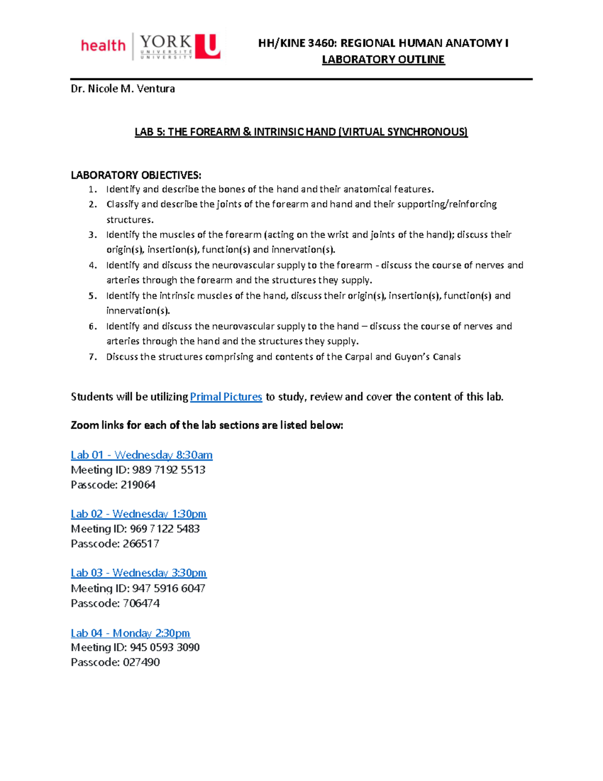 Lab 5 - The Forearm and Intrinsic Hand fill in blanks practice material ...