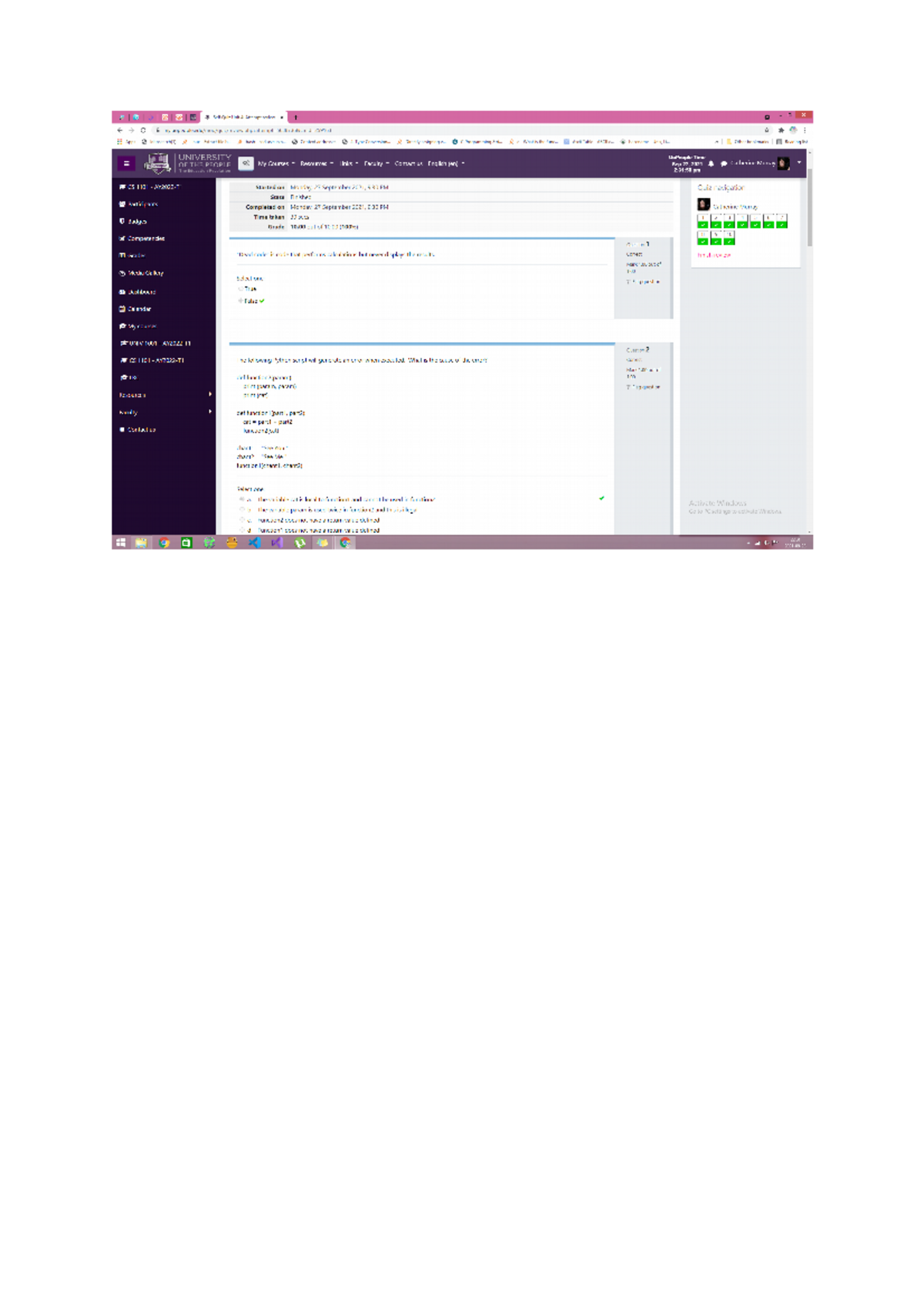 Self-Quiz Unit 4 CS1101 Screenshots - CS 1101 - Studocu