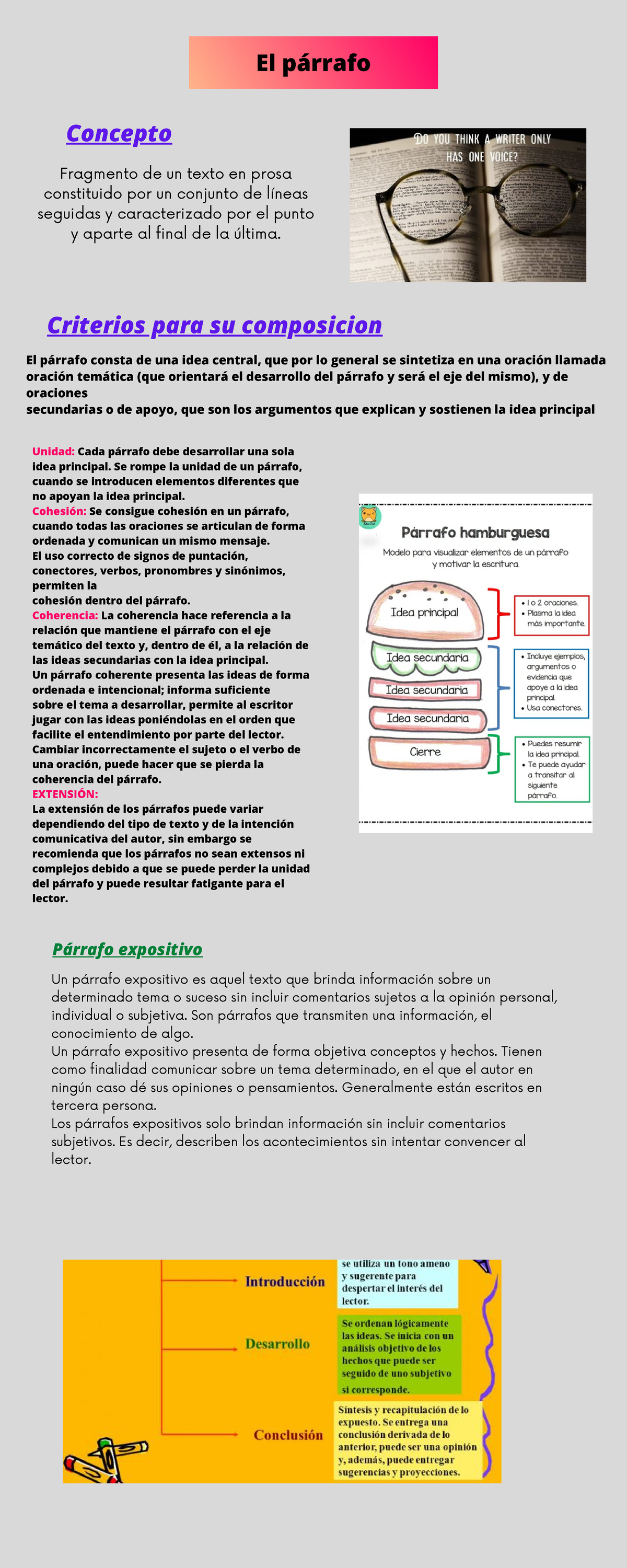 El parrafo sss - hola - El párrafo Unidad: Cada párrafo debe ...
