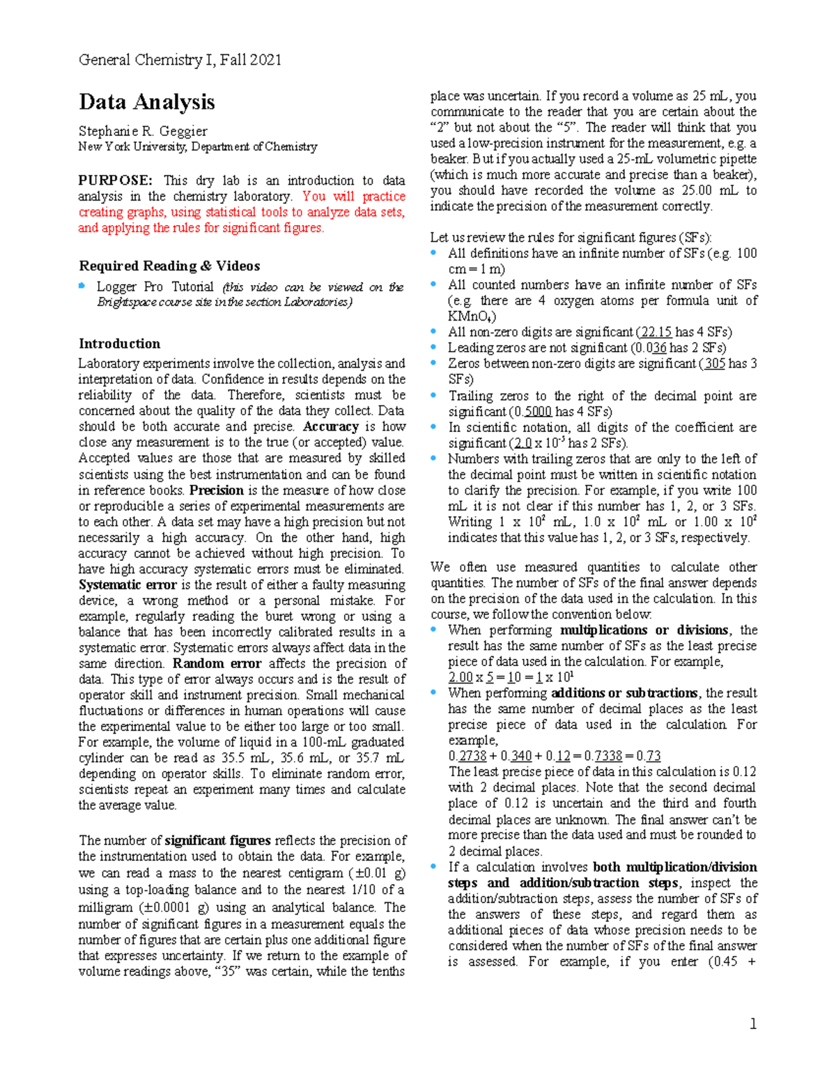 Data Analysis F21 - Tagged - Data Analysis ####### Stephanie R. Geggier New York University ...