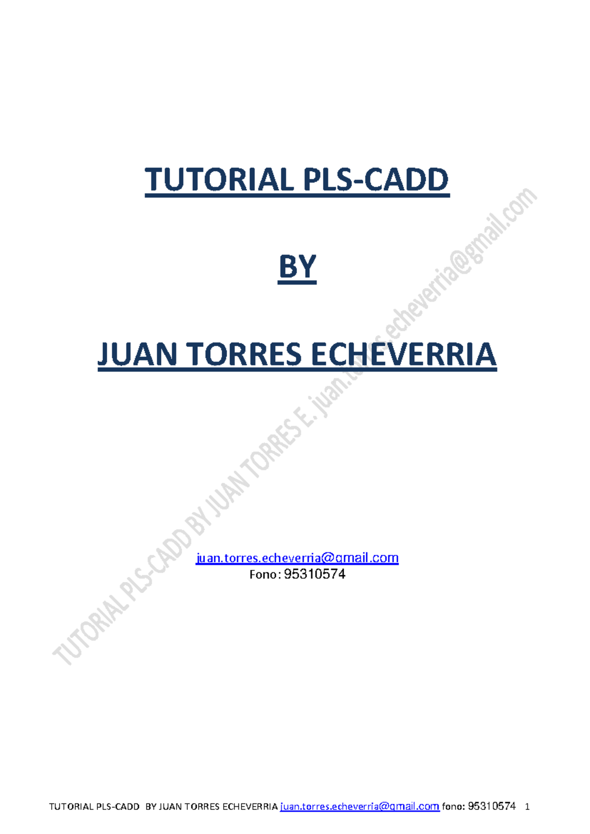 Tutorial pls cadd juan torres e - TUTORIAL PLS-CADD BY JUAN TORRES ...