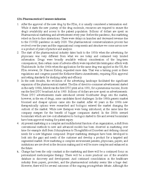 Lecture 5 A Summary - 5A The FDA: Regulatory Guidelines The U. Food and ...