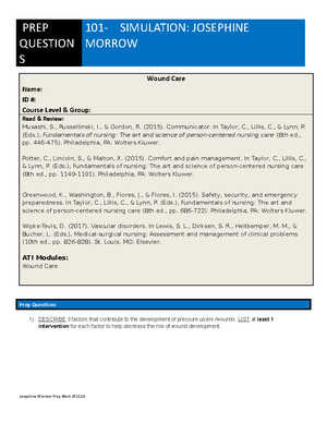 101L Prep Work #9 Marjorie Horn Part II 072319 - QUESTIONS PART II ...
