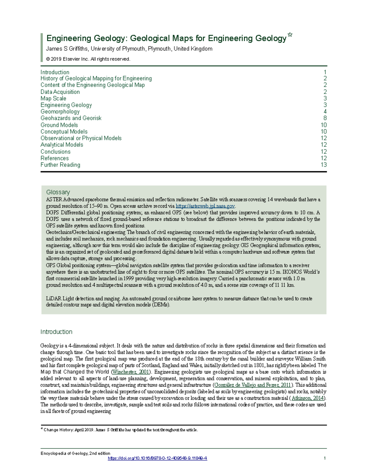 Engineering Geology-Geological Maps for Engineering Geology - All ...
