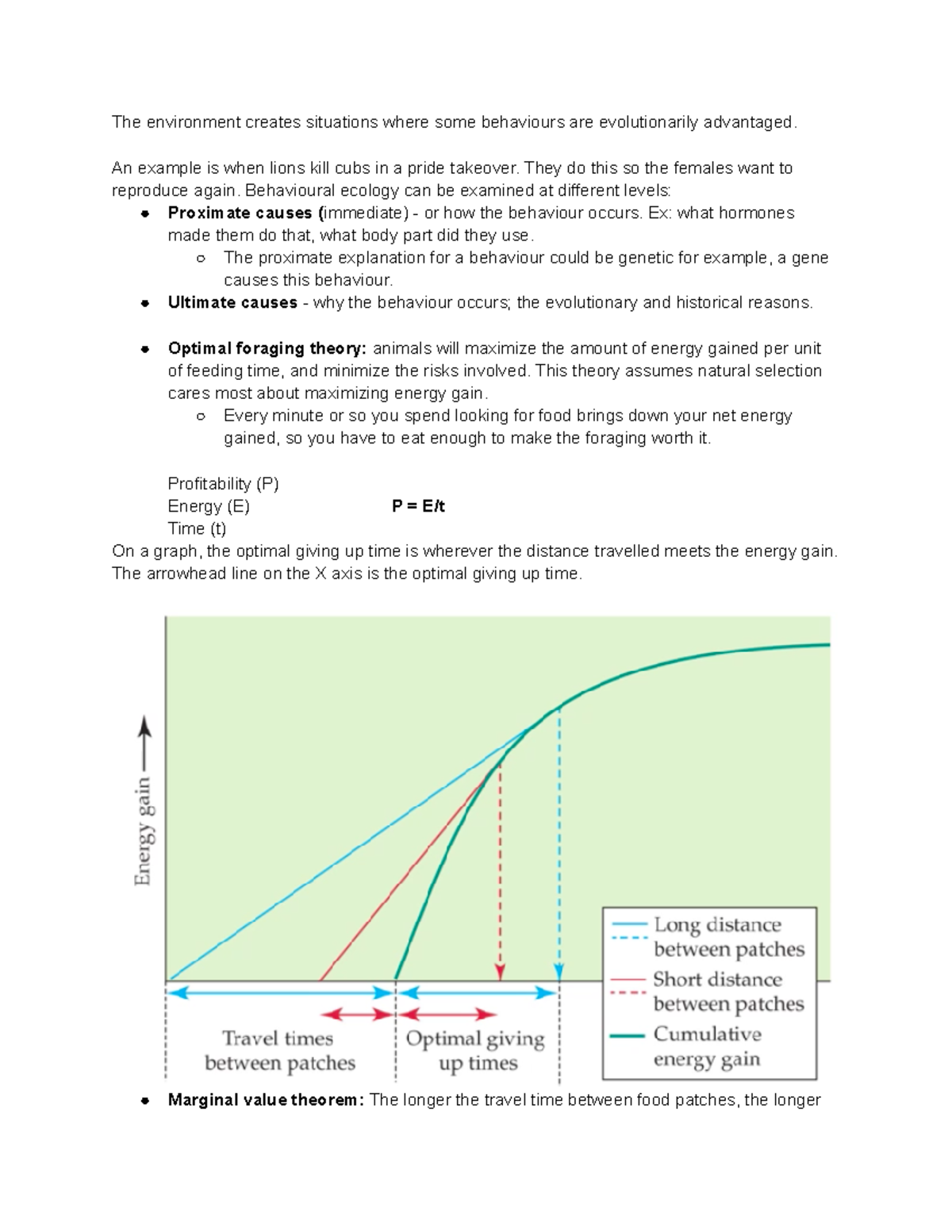 Lecture 7 - Behavioural Ecology - The environment creates situations ...