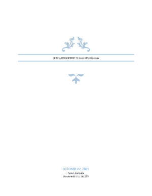 GE201 Assignment 4 - Environment - Source: Greentumble GE201 ASSIGNMENT ...