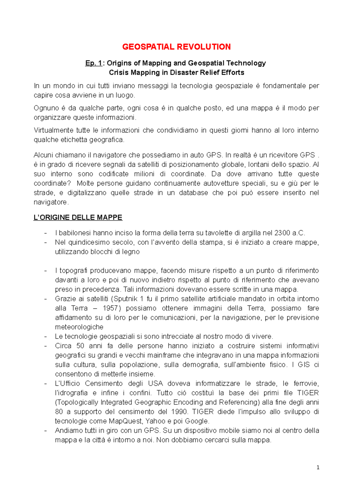 Geospatial Revolution - GEOSPATIAL REVOLUTION Ep. 1: Origins of Mapping ...