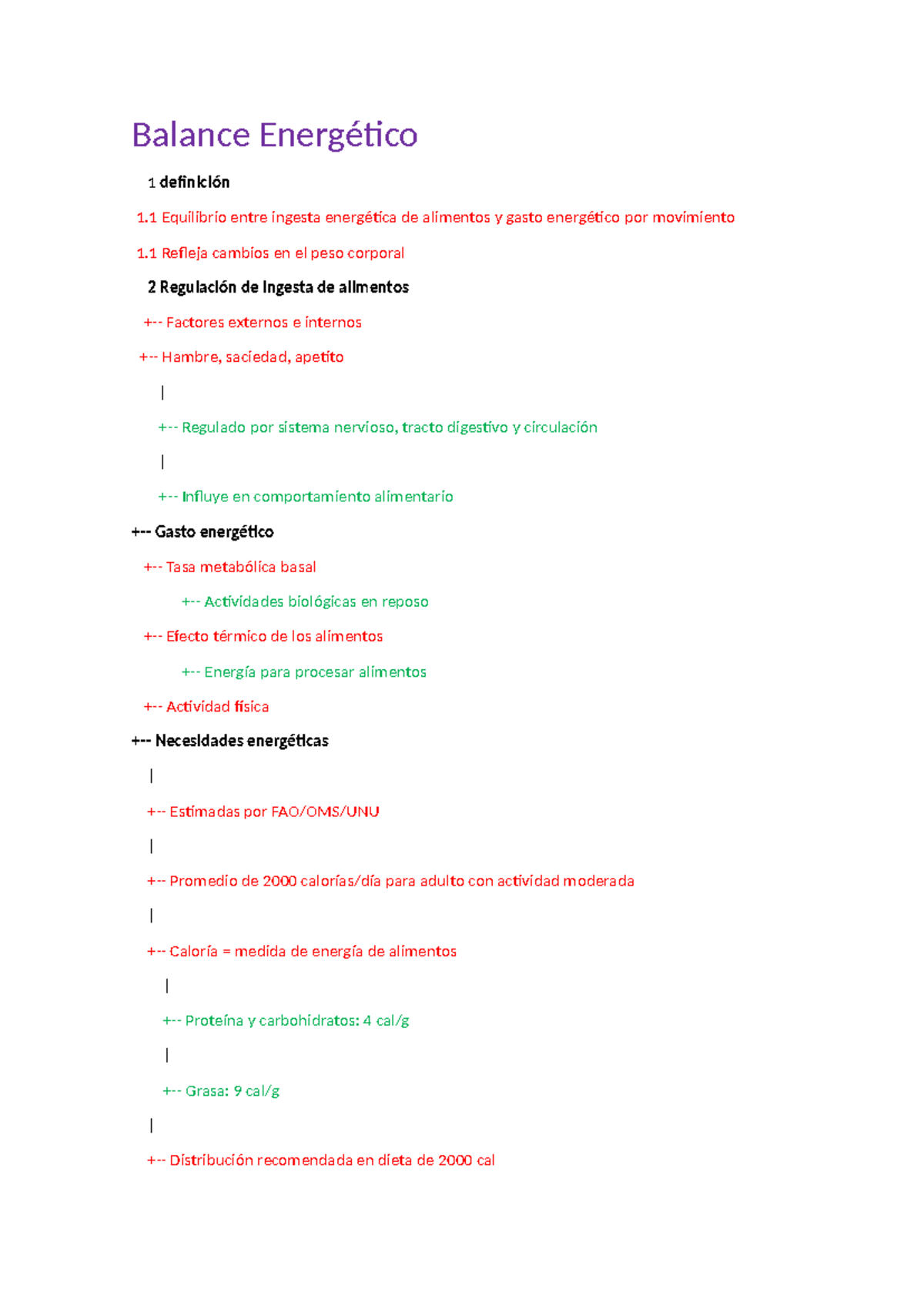 Mapa mental 1 - Balance Energético 1 definición 1 Equilibrio entre ...