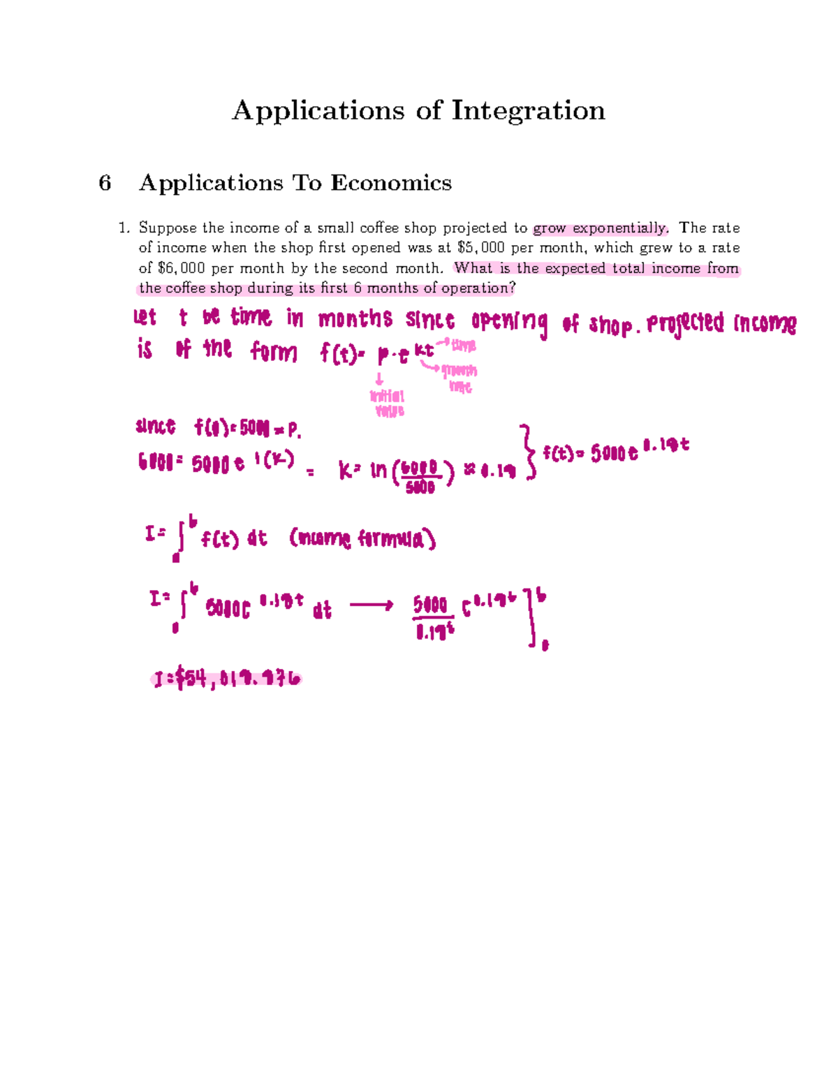 Applications+to+Economics+In-Class+Notes - Applications of Integration ...
