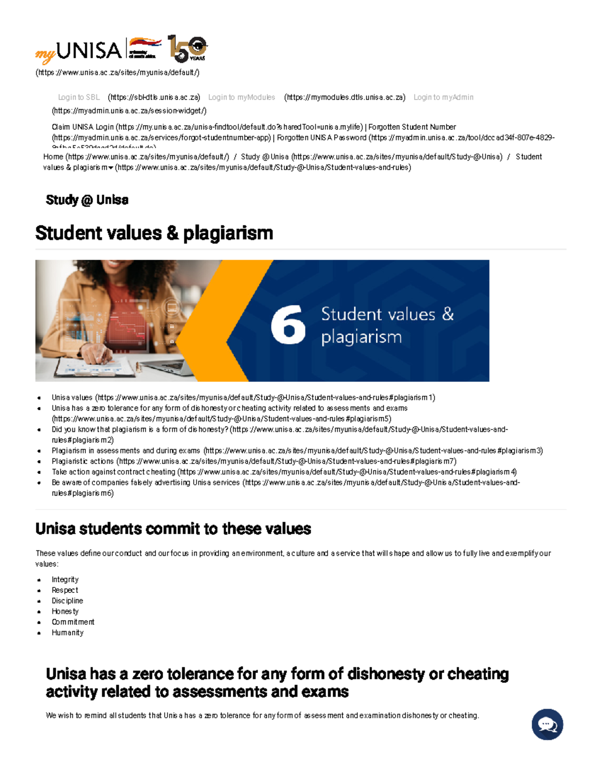 Student values & plagiarism - Home (unisa.ac/sites/myunisa/default ...