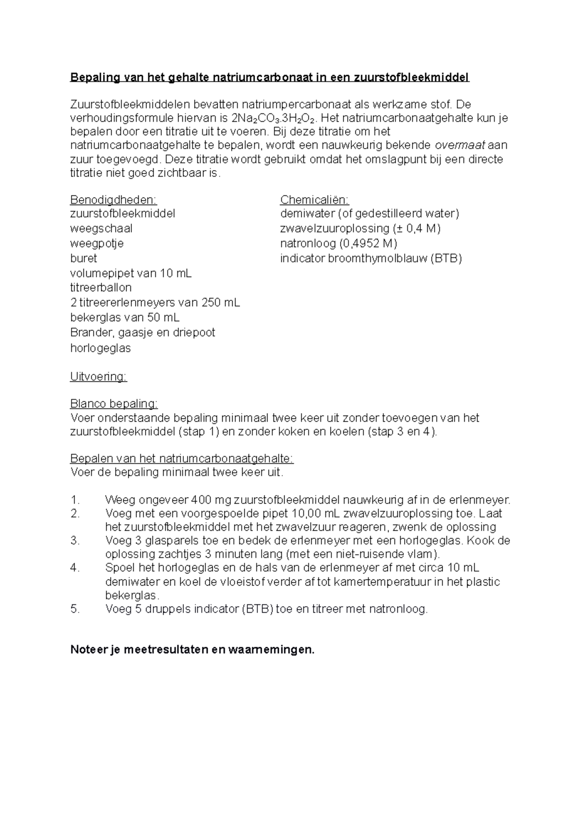 PO 2022 natriumcarbonaat - Bepaling van het gehalte natriumcarbonaat in ...