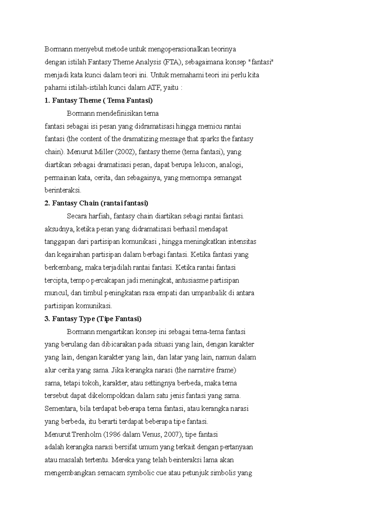 Teori Fantasy Theme Analysis - Bormann menyebut metode untuk ...